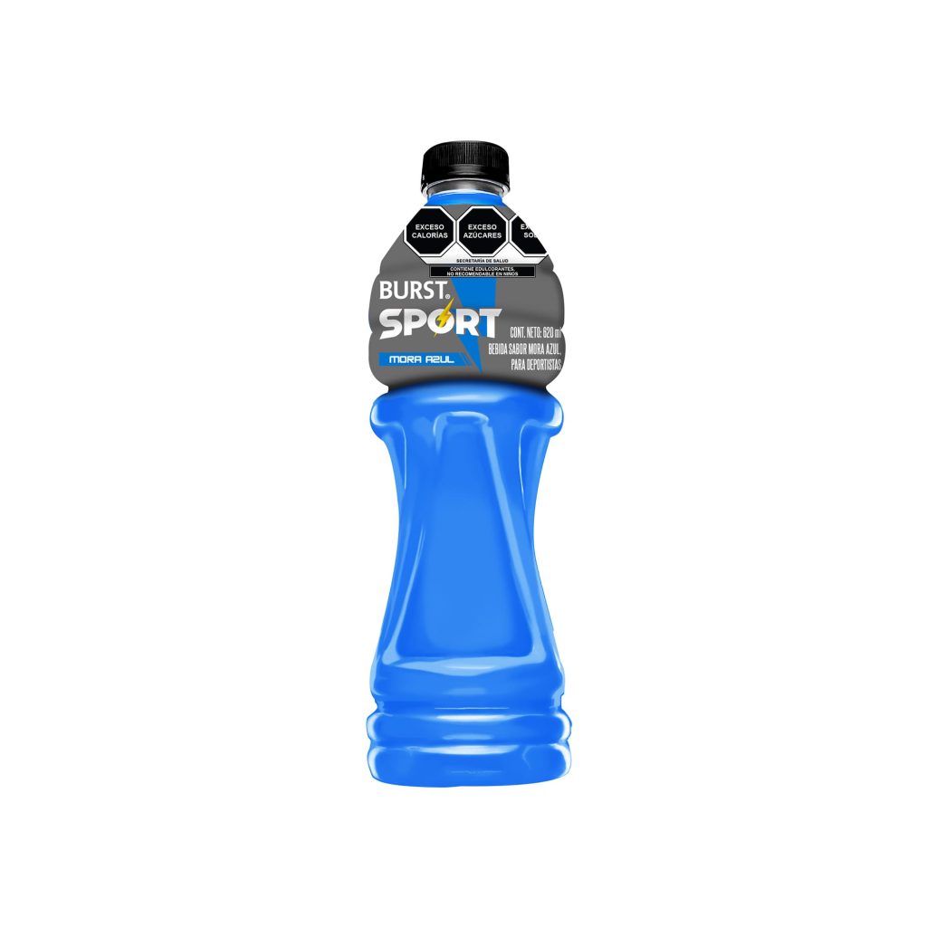 Bebida deportiva sabor mora azul Burst Sport 620 ml | Tiendas 3b