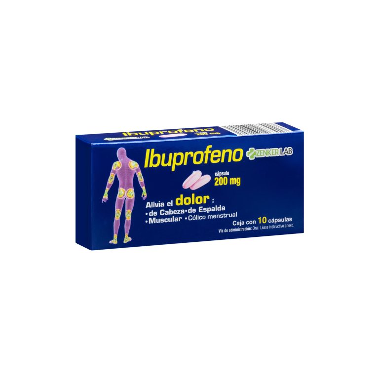 Analgésico Ibuprofeno 200mg 10C Zenker Lab | Tiendas 3b